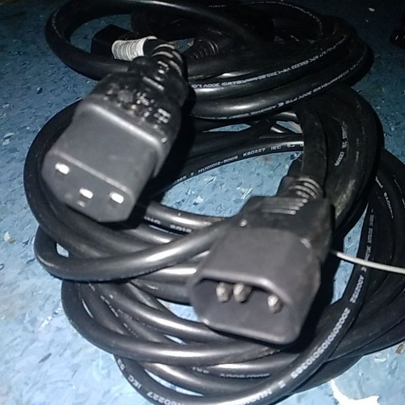 Jual kabel power CPU C13 to Male to Female 2meter kabel perpanjangan ...