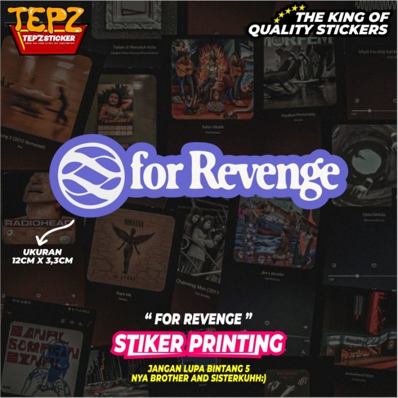 Jual STIKER STICKER (FOR REVENGE) STIKER BAND|STIKER METAL|STIKER ...