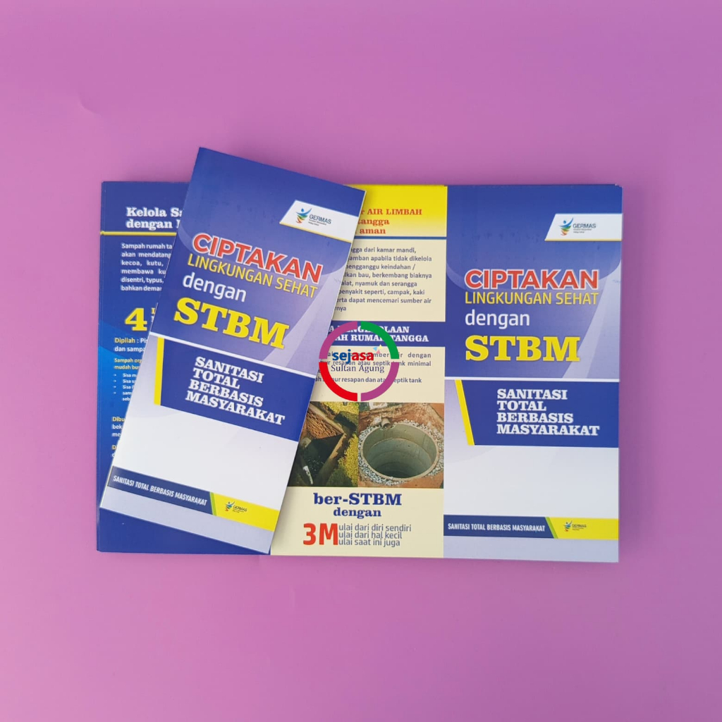 Jual Leaflet / Brosur Ciptakan Lingkungan Sehat Dengan STBM (Sanitasi Total Berbasis Masyarakat ...