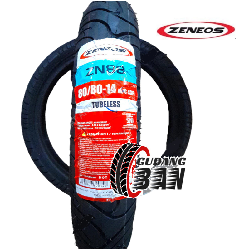 Jual ( RING 14 ) ZN88 80 / 80 - 14 ZENEOS ZN 88 Ban Luar Motor Matic ...