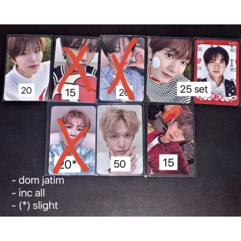 Jual photocard official NCT WISH Jaehee Ryo RIIZE Eunseok | Shopee Indonesia