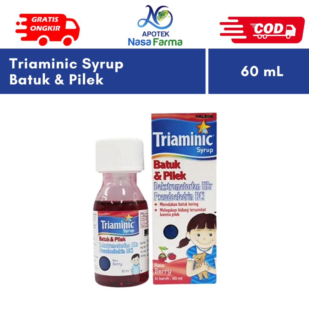 Jual Triaminic Syrup Batuk dan Pilek @60 mL - Membantu Meredakan Gejala ...