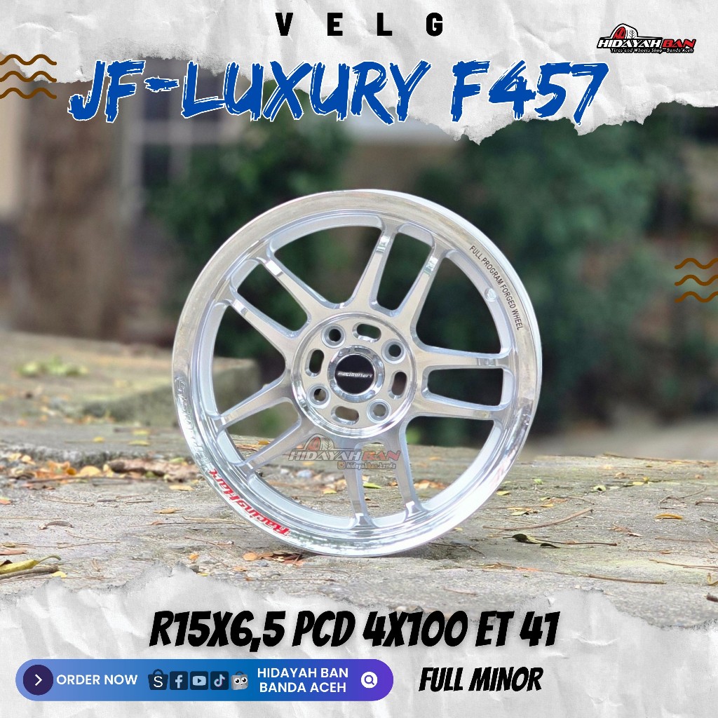 Jual VELG JF-LUXRY F457 RING 15 PCD 4X100 ET 41 | Shopee Indonesia