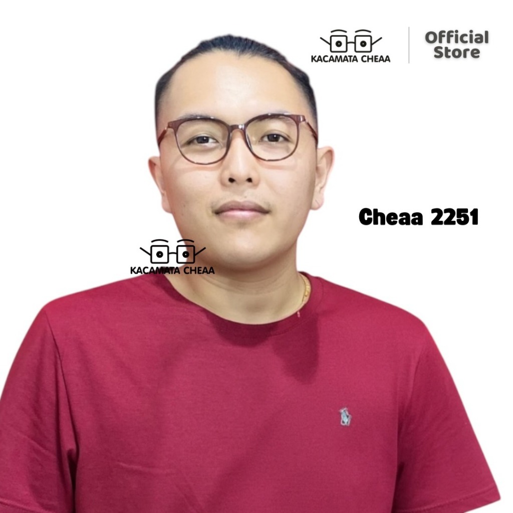 Jual Kacamata Frame Bulat Plastik Terbaru Pria Wanita CHEAA 2251 ...