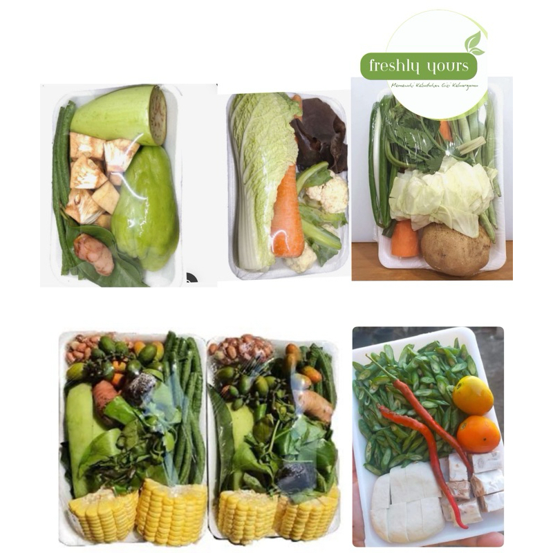 Jual Sayur Pack / Prep / Sayur Kemasan / Sayur Paket Sop Kangkung Bayam ...