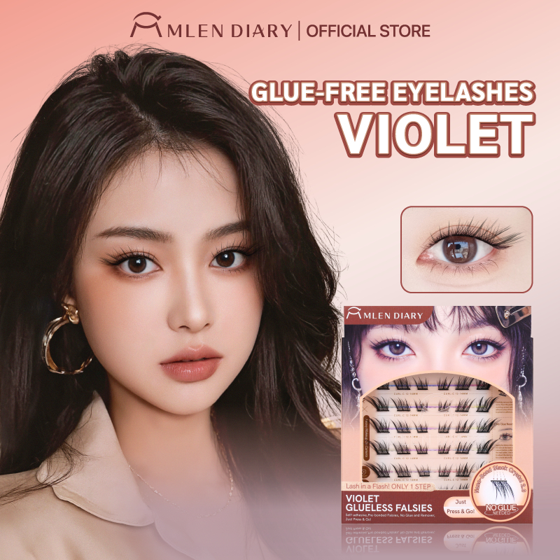 Jual MLEN DIARY Bulu Mata Glue Free Eyelashes VIOLET Seri Membuat Ujung ...