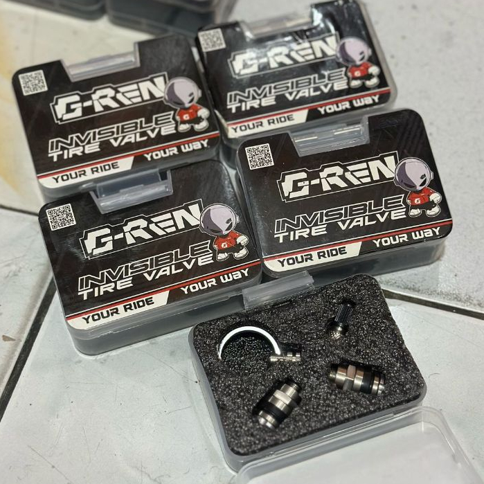 Jual Termurah! PENTIL BAN MOTOR CNC G-REN GREN 8MM 8 MM INVISIBLE TIRE ...