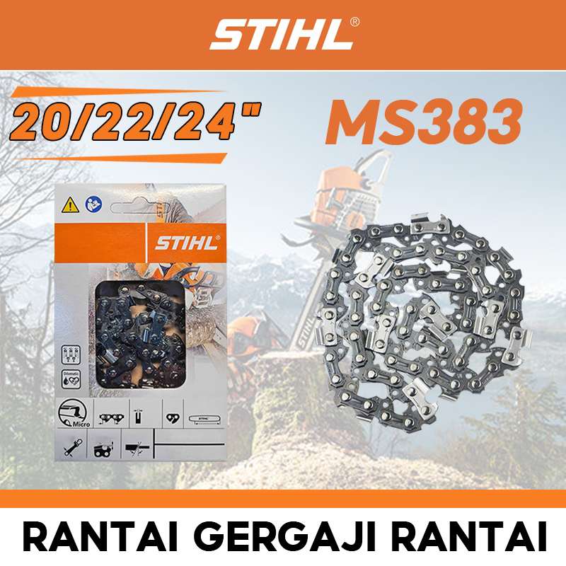 Jual Rantai chainsaw 20/22/24 inch Mata Rantai Mesin Gergaji Pohon ...