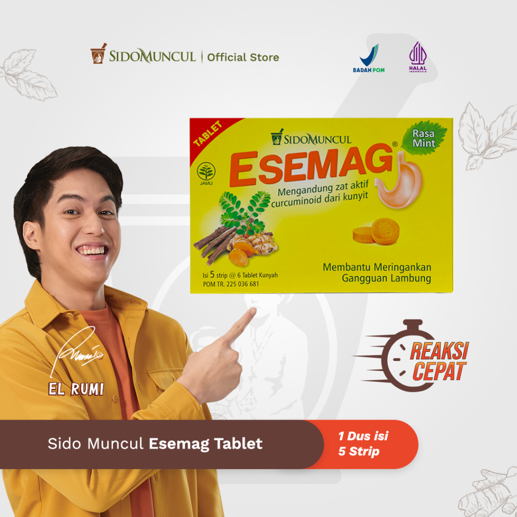 Jual Sido Muncul Esemag 5 Strip - Sakit Perut Lambung Maag Perih ...