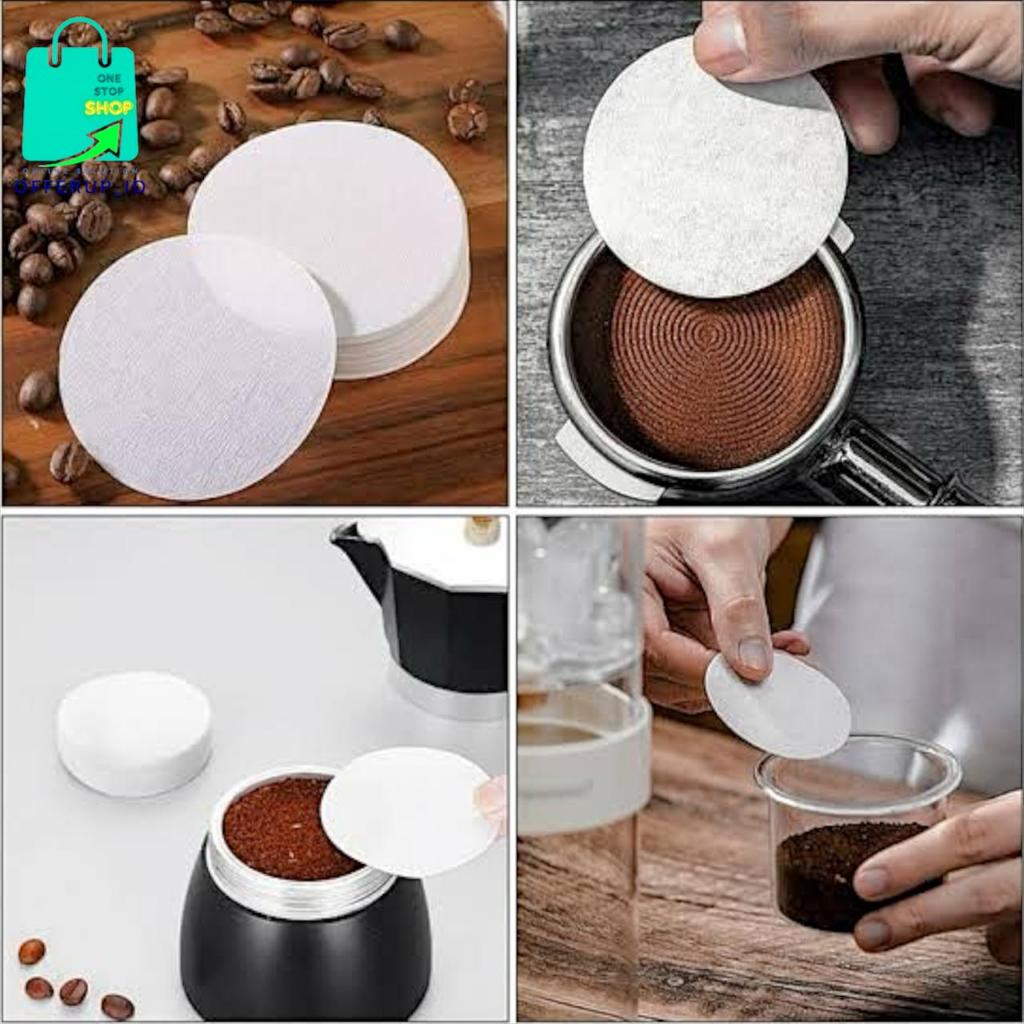 Jual FILTER KERTAS SARINGAN BULAT KOPI ESPRESSO MOKA POT PORTAFILTER ...