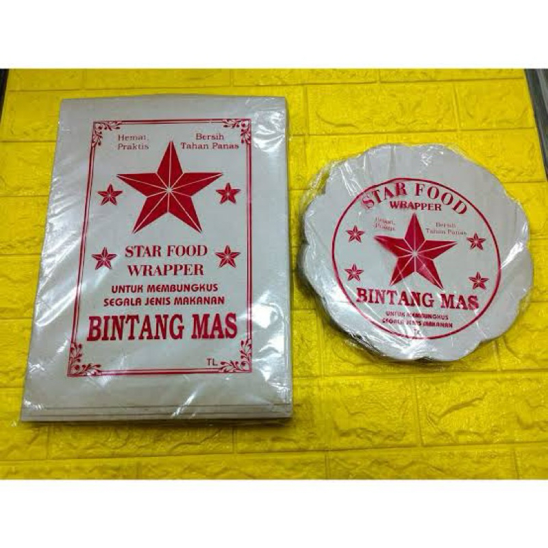 Jual KERTAS LILIN / KERTAS MINYAK BINTANG MAS ISI 200lbr | Shopee Indonesia
