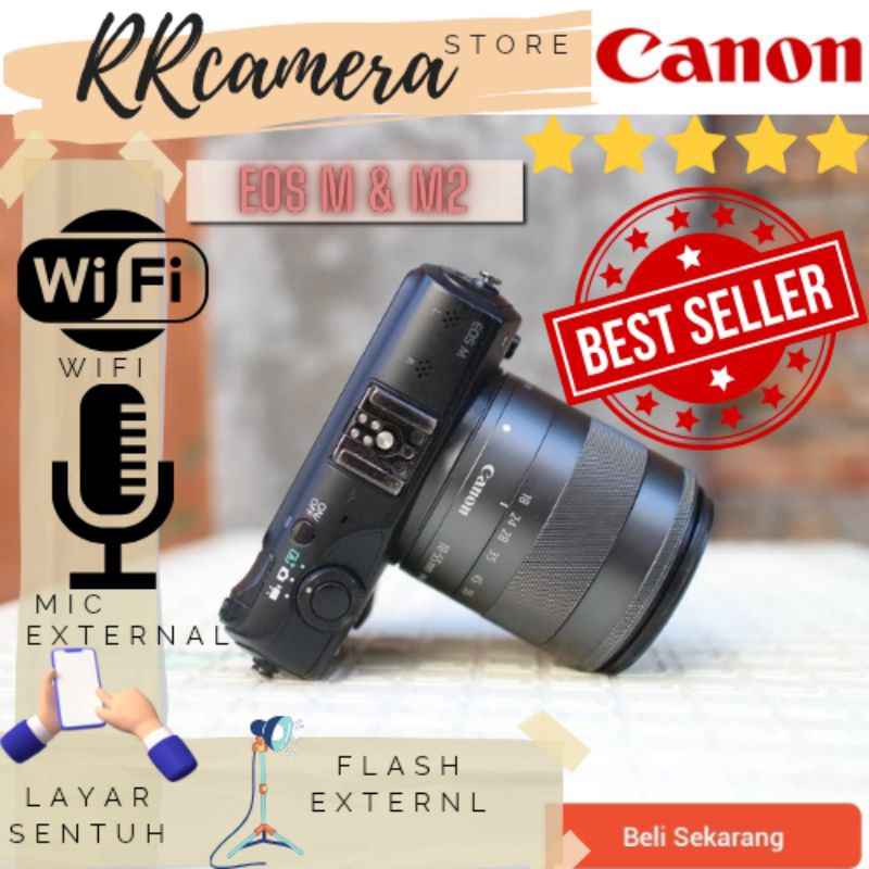 Jual Canon Eos M M2 Wifi Layar Sentuh + Garansi Toko | Shopee Indonesia
