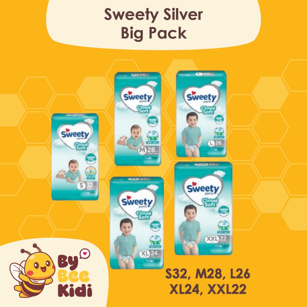 Jual Sweety Silver Pants Soft Cloud S38/M32/L26/XL24/XXL22 | Shopee ...