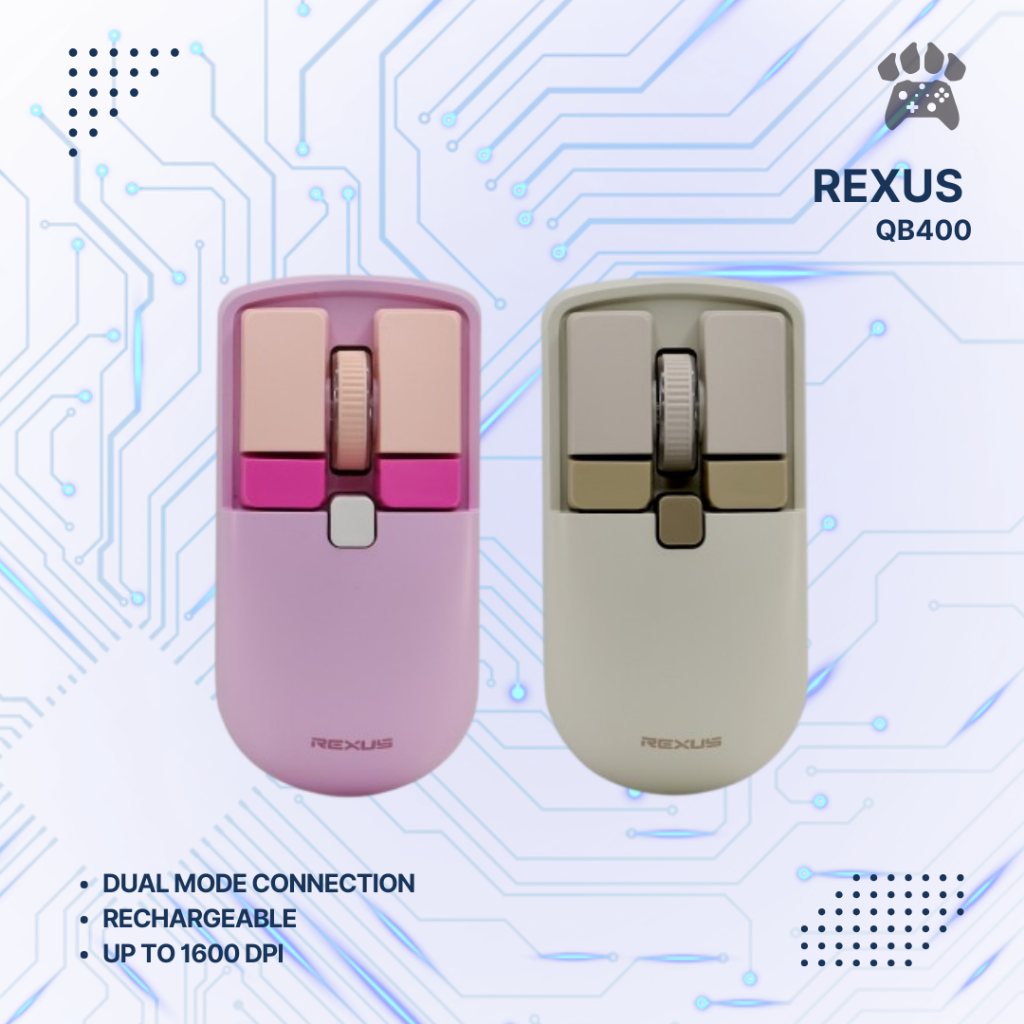 Jual Rexus Mouse Office Wireless Bluetooth QB400 | Shopee Indonesia