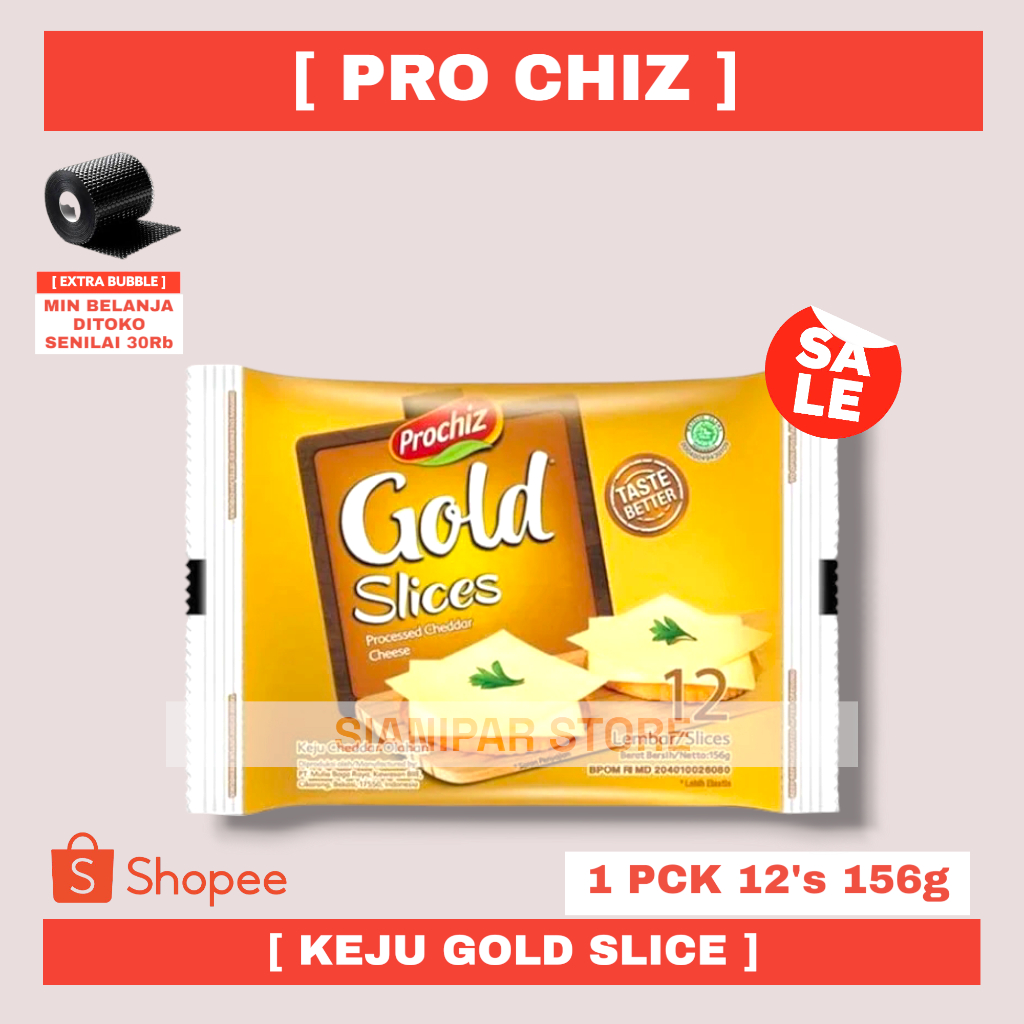 Jual PRO CHIZ KEJU GOLD SLICE 12'S PCK 156g | Shopee Indonesia