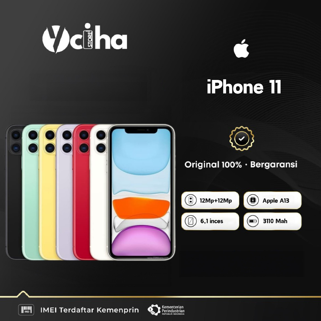 Jual IPHONE 11 64GB 128GB 256GB SECOND | Shopee Indonesia