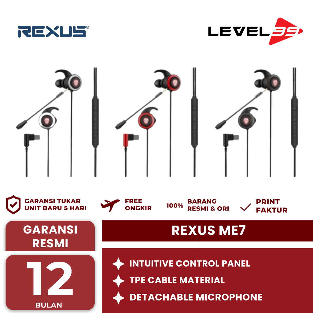 Jual Rexus Earphone Gaming Type-C Me7 | Shopee Indonesia