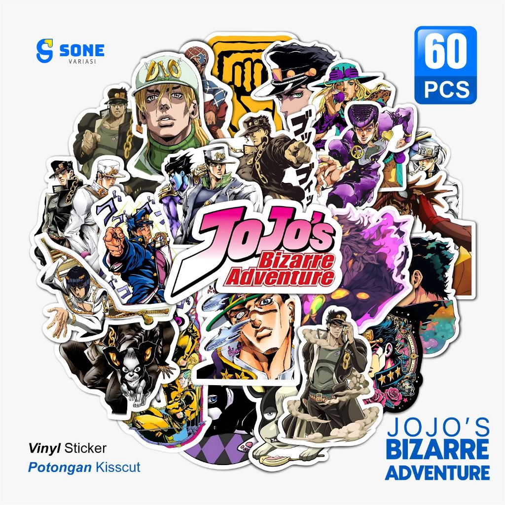Jual Stiker JOJO'S BIZARRE Adventure Lucu / Sticker ANIME Dekorasi ...
