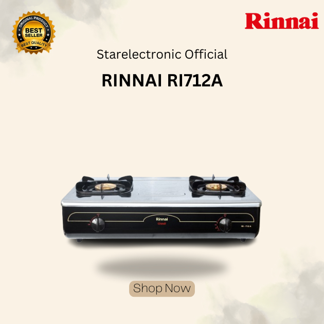 Jual KOMPOR GAS RINNAI RI 712A KOMPOR GAS 2 TUNGKU/RI712A/RI712 A/RI ...