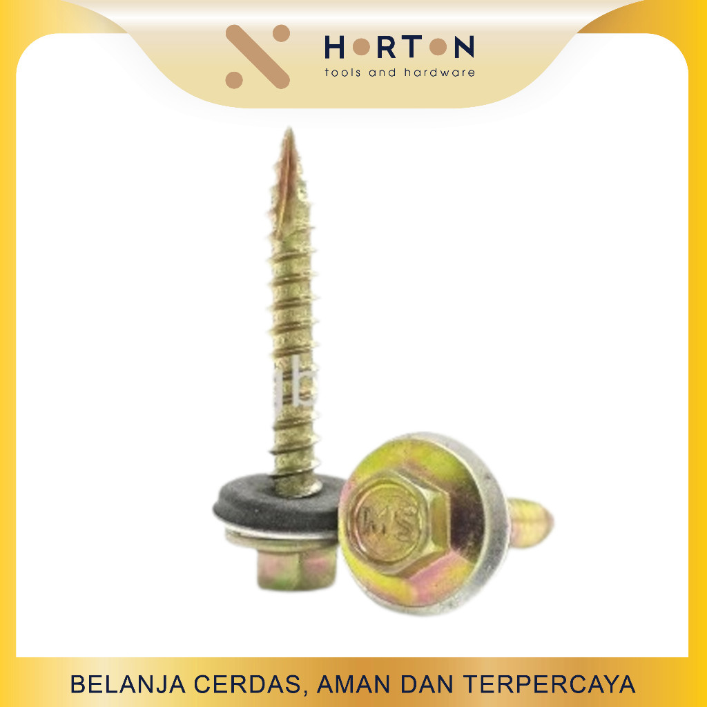 Jual SDS Bonded Washer EPDM Lebar 12 x 50 Kalsiboard | Shopee Indonesia