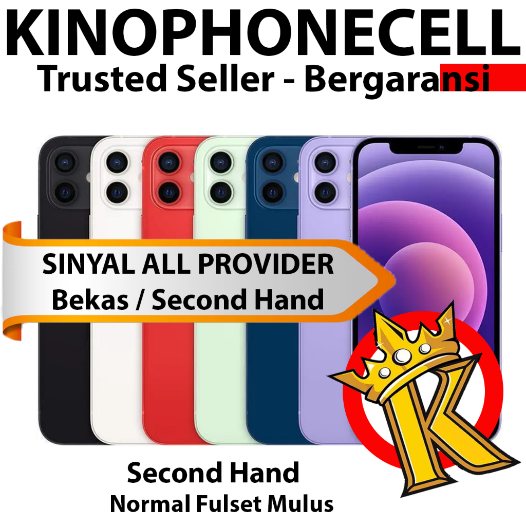 Jual IP 12 / IP 12 Mini inter Normal 64GB 128GB 256GB Second Bekas ...