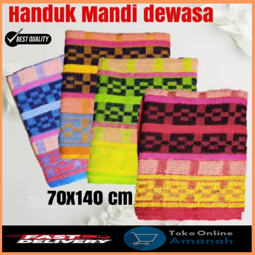 Jual Handuk mandi jumbo 140x70 | handuk premium quality | handuk motif ...