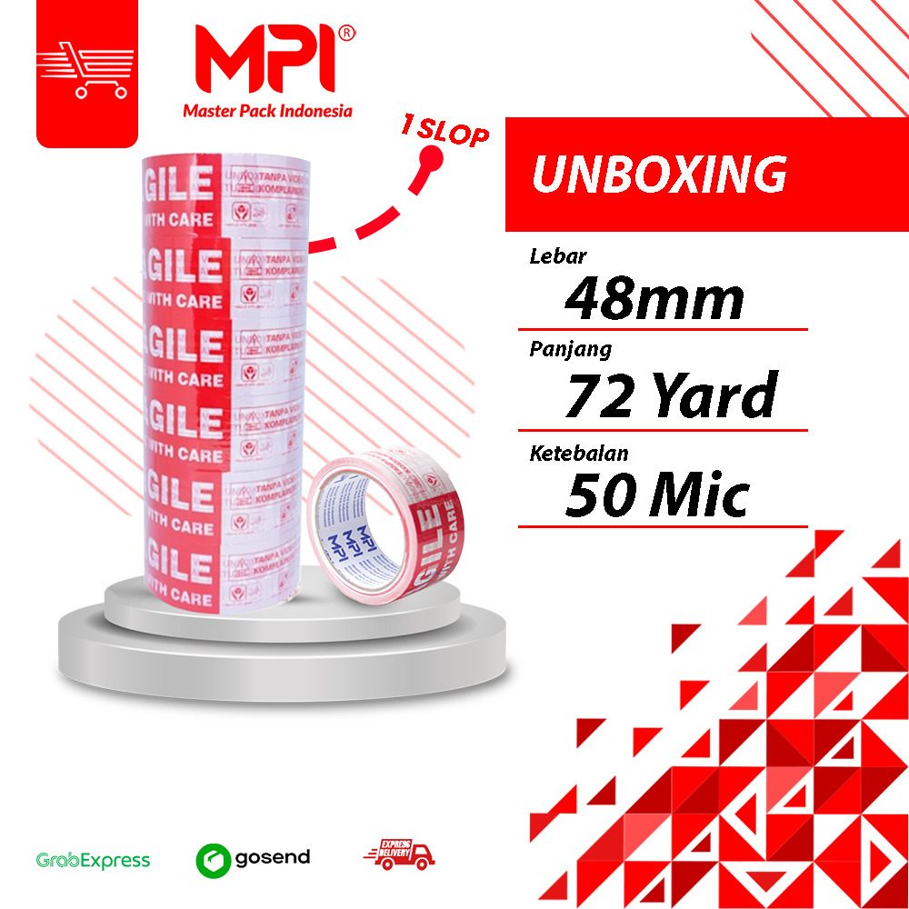 Jual 1 SLOP [ 6 PCS ] FRAGILE UNBOXING MERAH PUTIH - WAJIB UNBOXING ...