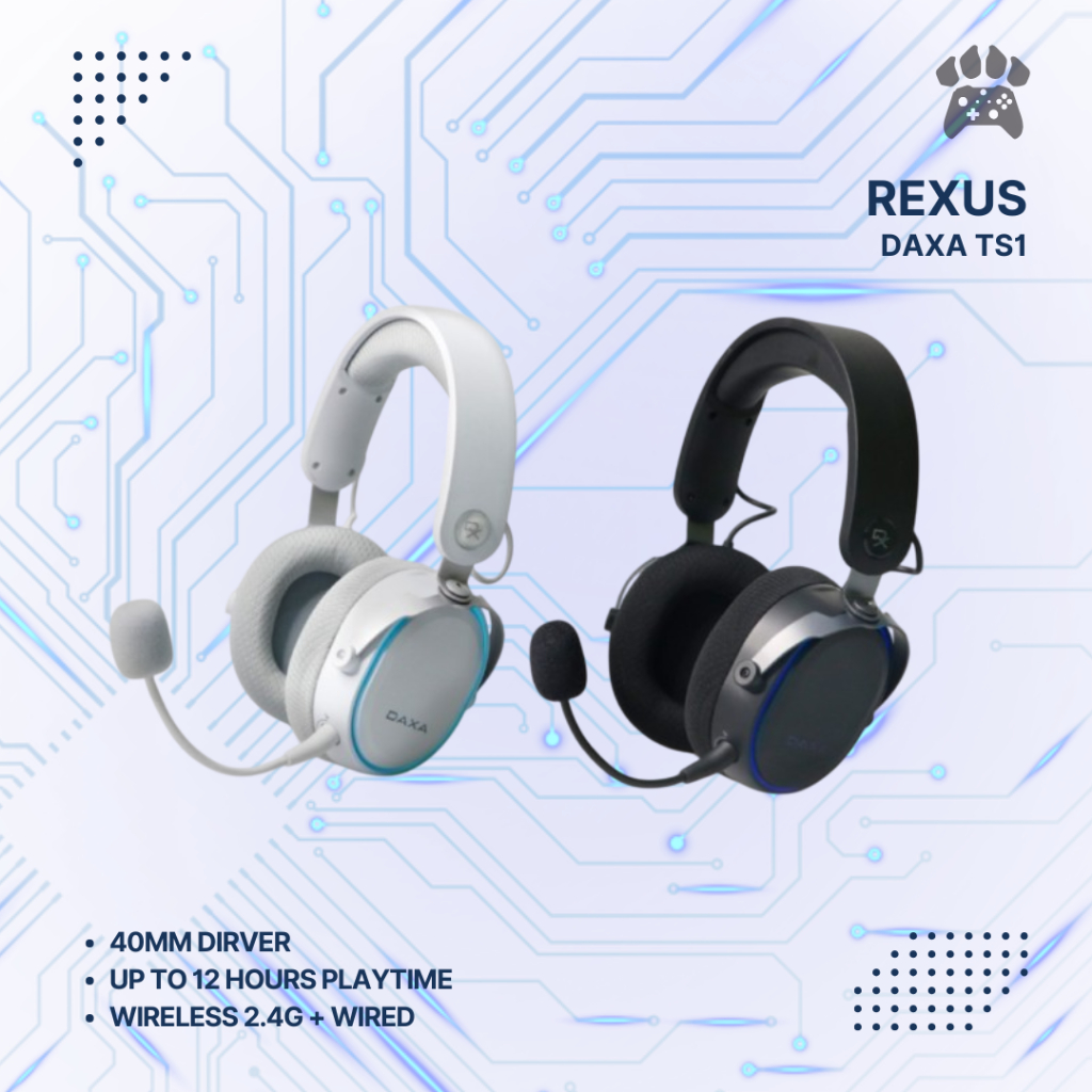 Jual Rexus DAXA TS1 Wireless with Equalizer - Gaming Headset | Shopee ...