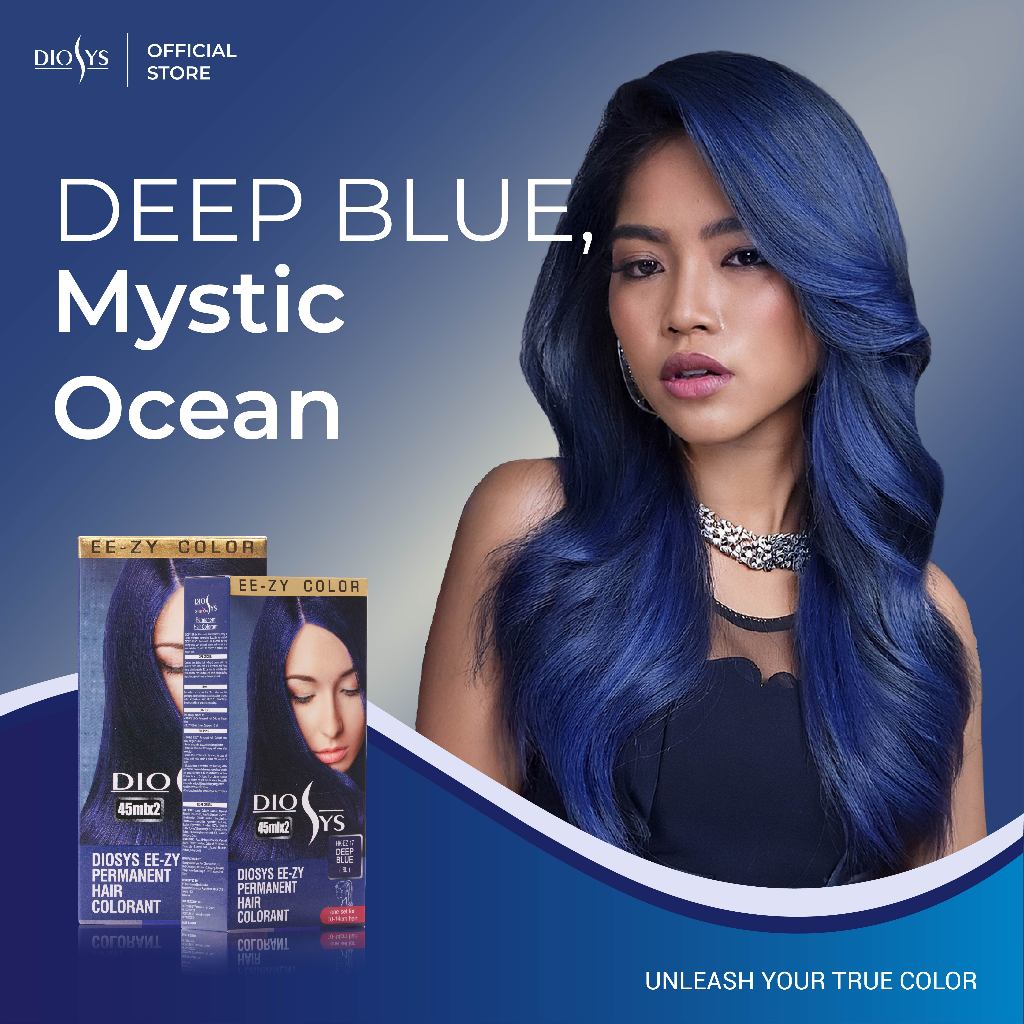 Jual Diosys Hair Color | Cat Pewarna Rambut Warna Deep Blue | Shopee ...