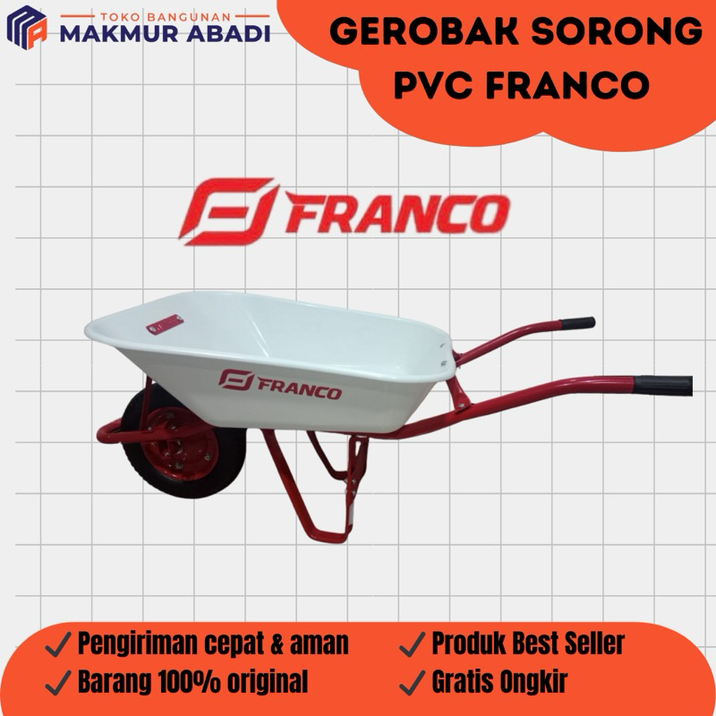 Jual GEROBAK SORONG FIBER / GROBAK PASIR PVC / GEROBAK ANGKONG merk ...