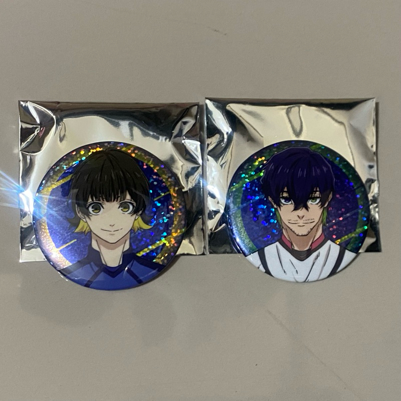 Jual Official Limited Merch Badge Blue Lock collab Cafe Milou Farm ...