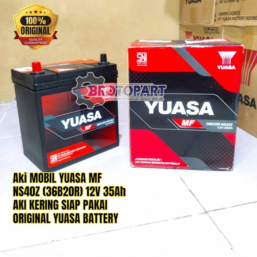Jual Aki Mobil YUASA NS40Z 36B20R MF Kering12Volt 35Ah | Shopee Indonesia