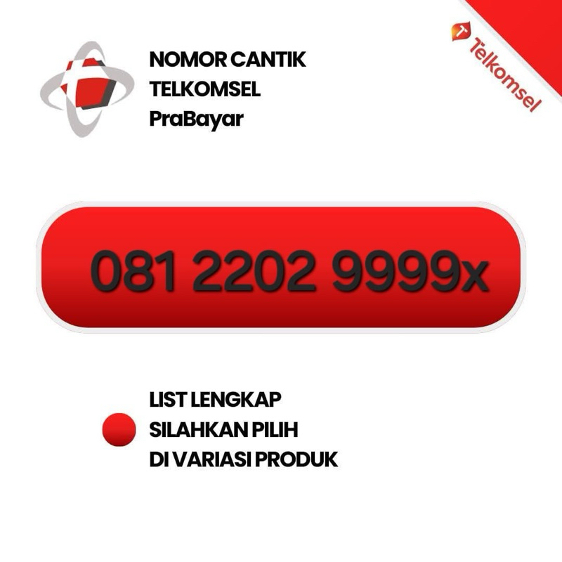 Jual Nomor cantik Telkomsel simpati manis | Shopee Indonesia