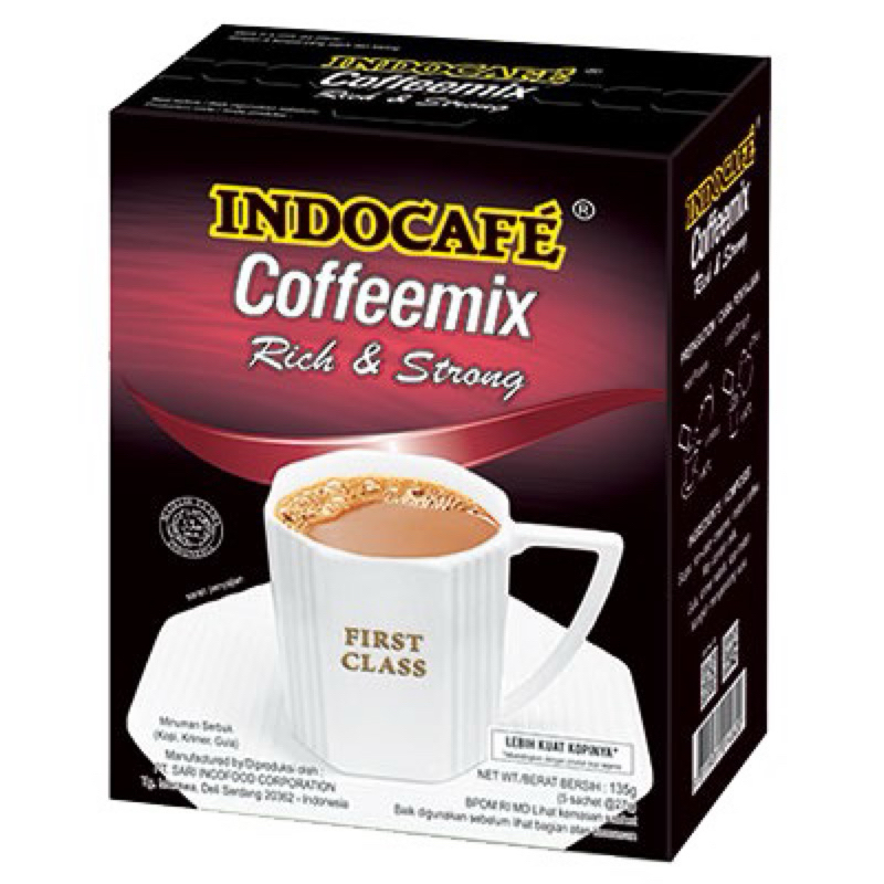Jual Indocafe coffeemix rich & strong mild kopi instant sachet | Shopee ...