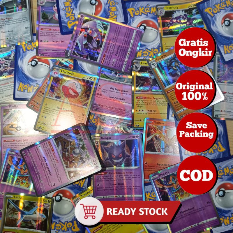 Jual Kartu Pokemon Hologram Holo Foil Bahasa Indonesia | Shopee Indonesia