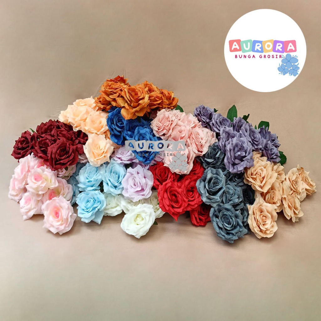 Jual K9 Jumbo Rose Diamond Bunga Rose Bintang Premium Bunga Mawar Palsu ...