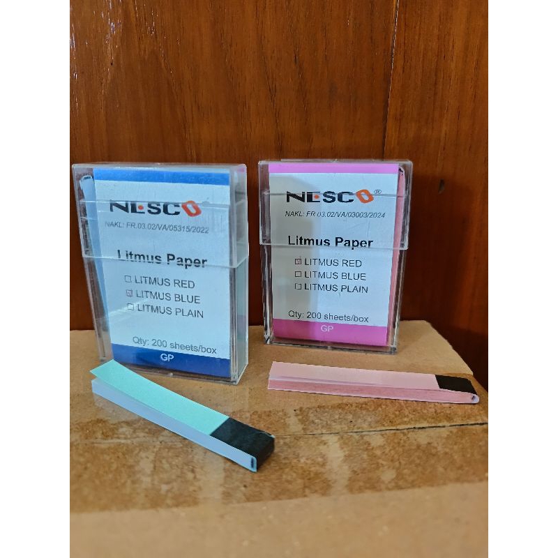 Jual KERTAS LAKMUS NESCO/ LITMUS PAPER/ KERTAS PH ASAM BASA | Shopee ...
