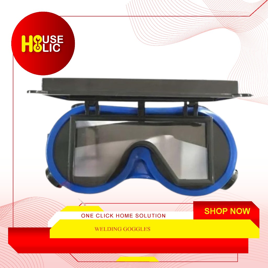 Jual Kacamata Las Double / Welding Goggle Kaca Mata Las Buka Tutup ...