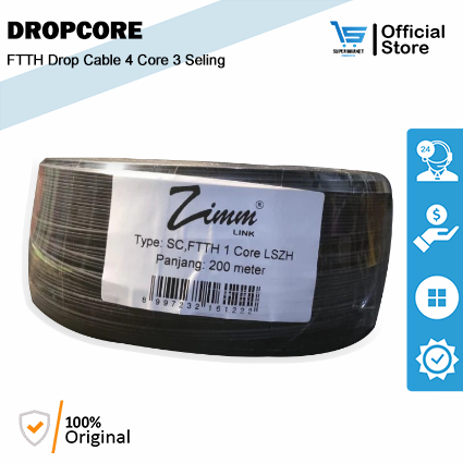 Jual Dropcore 4 Core 3 Seling / Kabel Ftth Dropcore Precon / Fiber ...