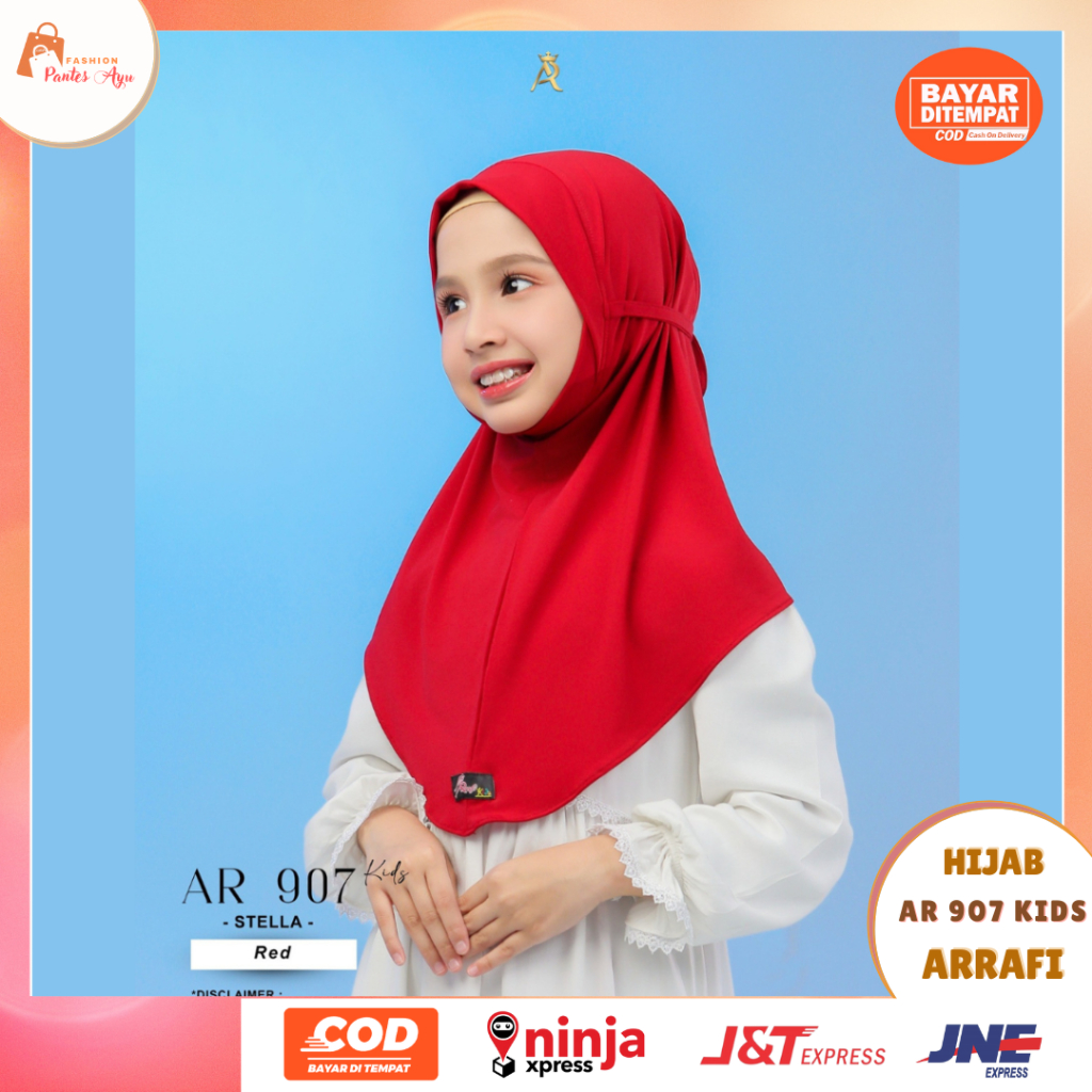 Jual Arrafi Jilbab Hijab Anak Kerudung Bergo Instan AR 907 Kids Hijab ...