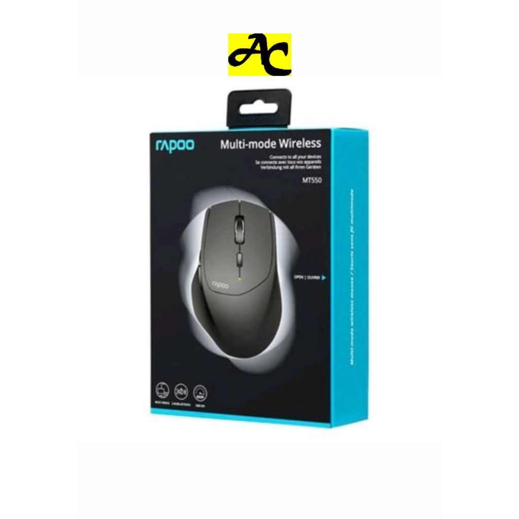 Jual rapoo_ Multi-mode Wireless Mouse MT550 Original (Amora Computer ...