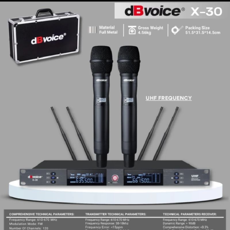 Jual Mic wireless dBvoice X30 original dB voice microphone | Shopee ...