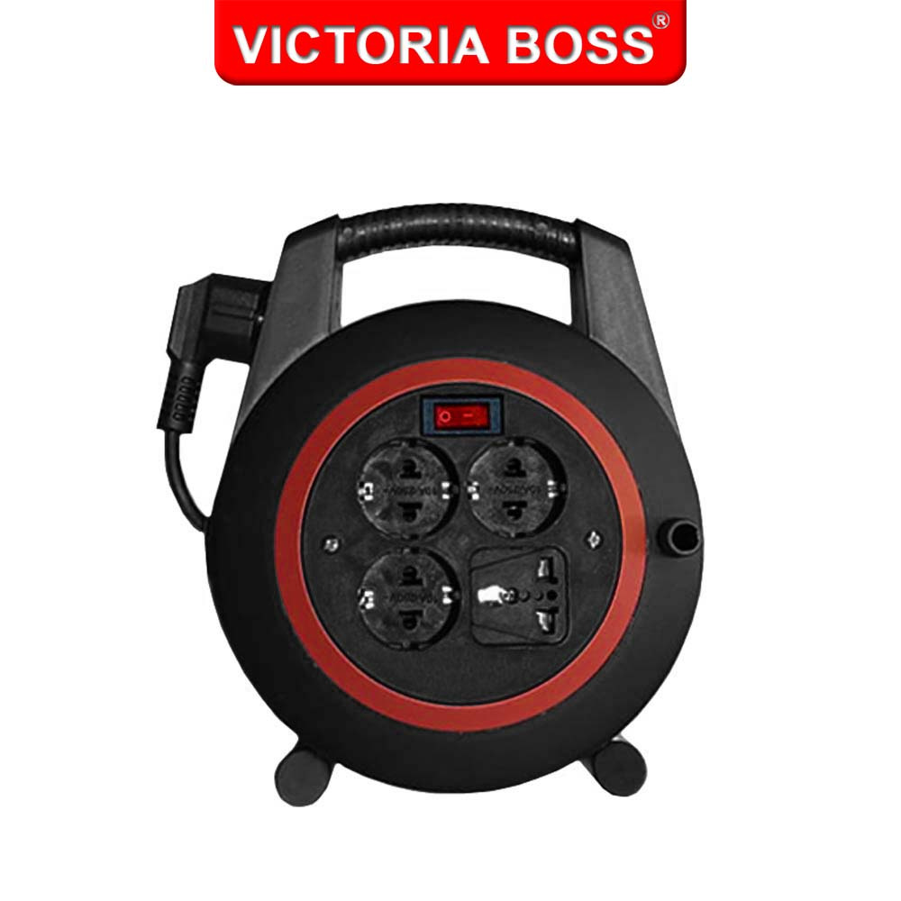 Jual VICTORIA BOSS Kabel Roll BK 218 SW TB - 4 Lubang Kabel 10 Meter Switch On/Off Universal ...