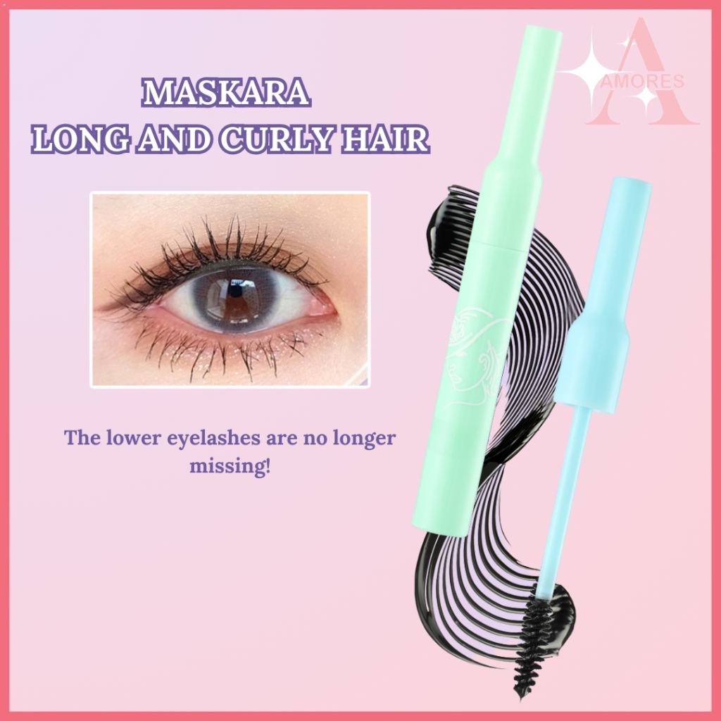 Jual Mascara Long Curly Eyelash Maskara Lentik Panjang Natural Long ...