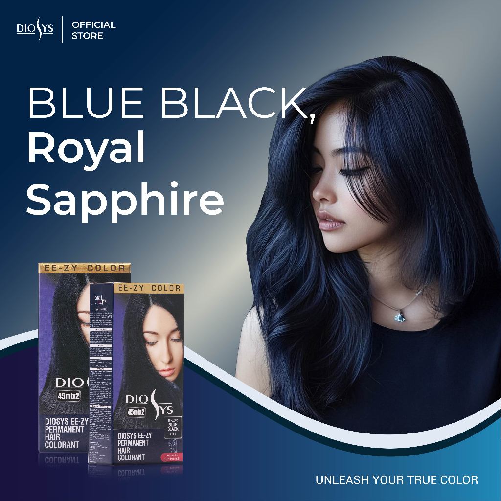 Jual Diosys Hair Color | Cat Pewarna Rambut Warna Blue Black | Shopee ...