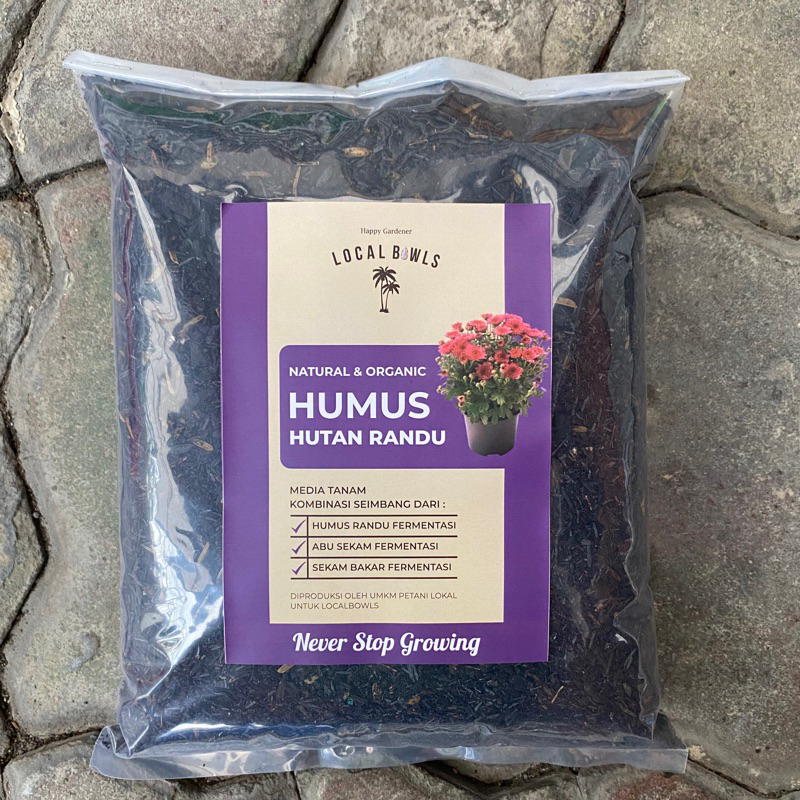 Jual media tanam humus organik hutan randu (tanaman hias, aglonema, dll ...