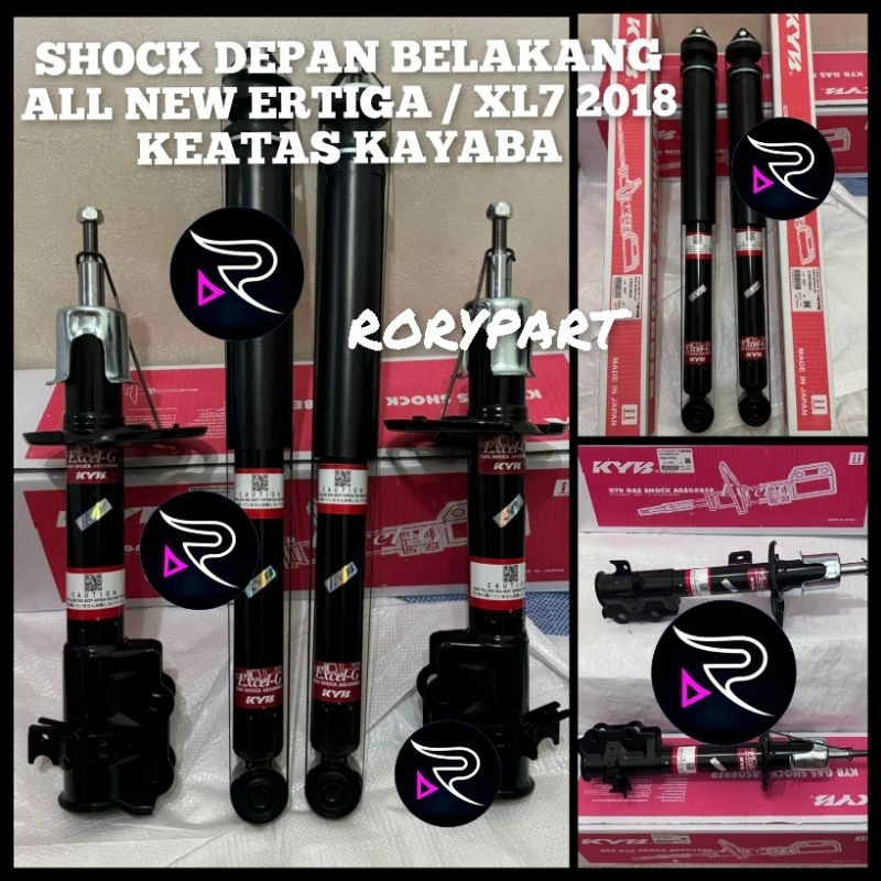 Jual SHOCKBREAKER SHOCK DEPAN BELAKANG FRONT REAR NEW ERTIGA / XL7 TAHUN 2018 KEATAS MERK KAYABA ...