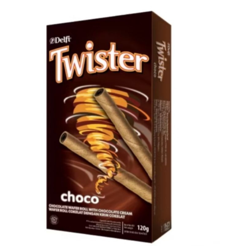 Jual TWISTER CHOCOLATE WAFER ROLL 120 GR | Shopee Indonesia