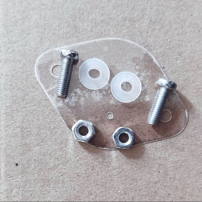 Jual baut mur + mika Isolator Jengkol paket komplit / baut mur isolator ...