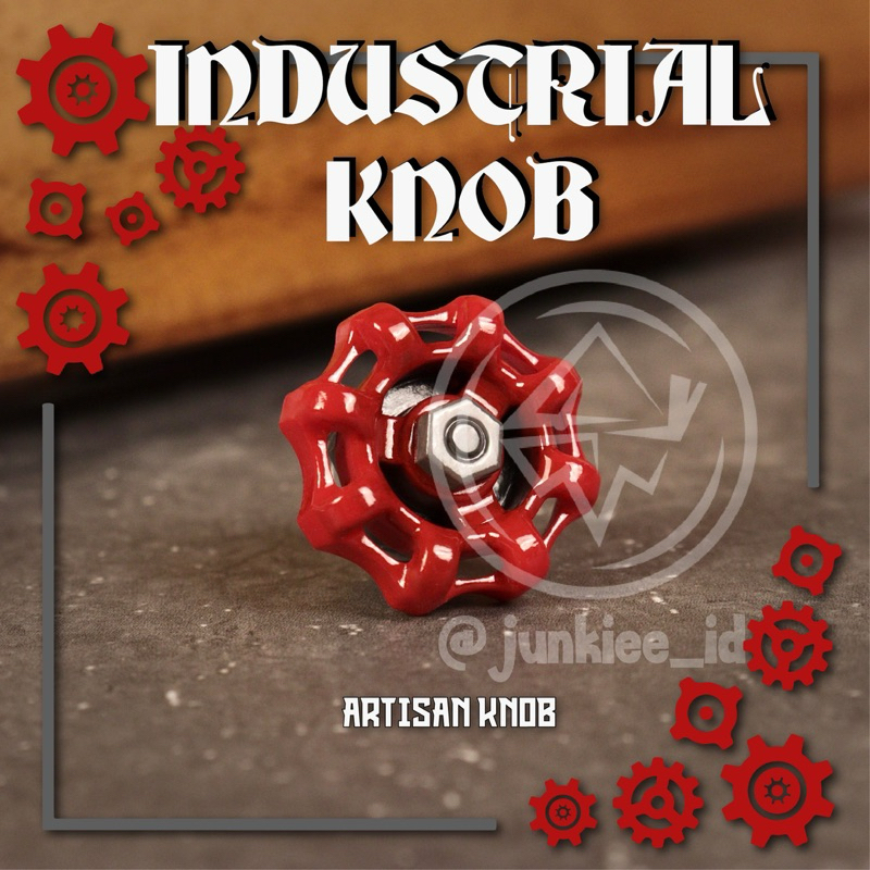 Jual Industrial knob artisan knob water pipe turner volume button ...